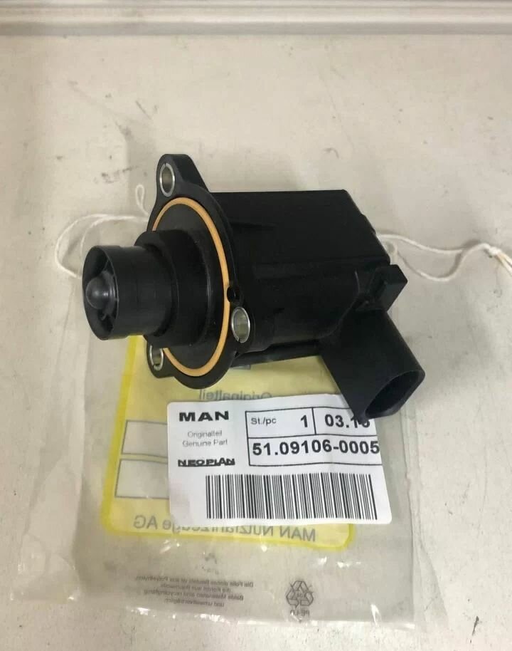 Клапан контрольный наддувочного воздуха 51.09106-0005