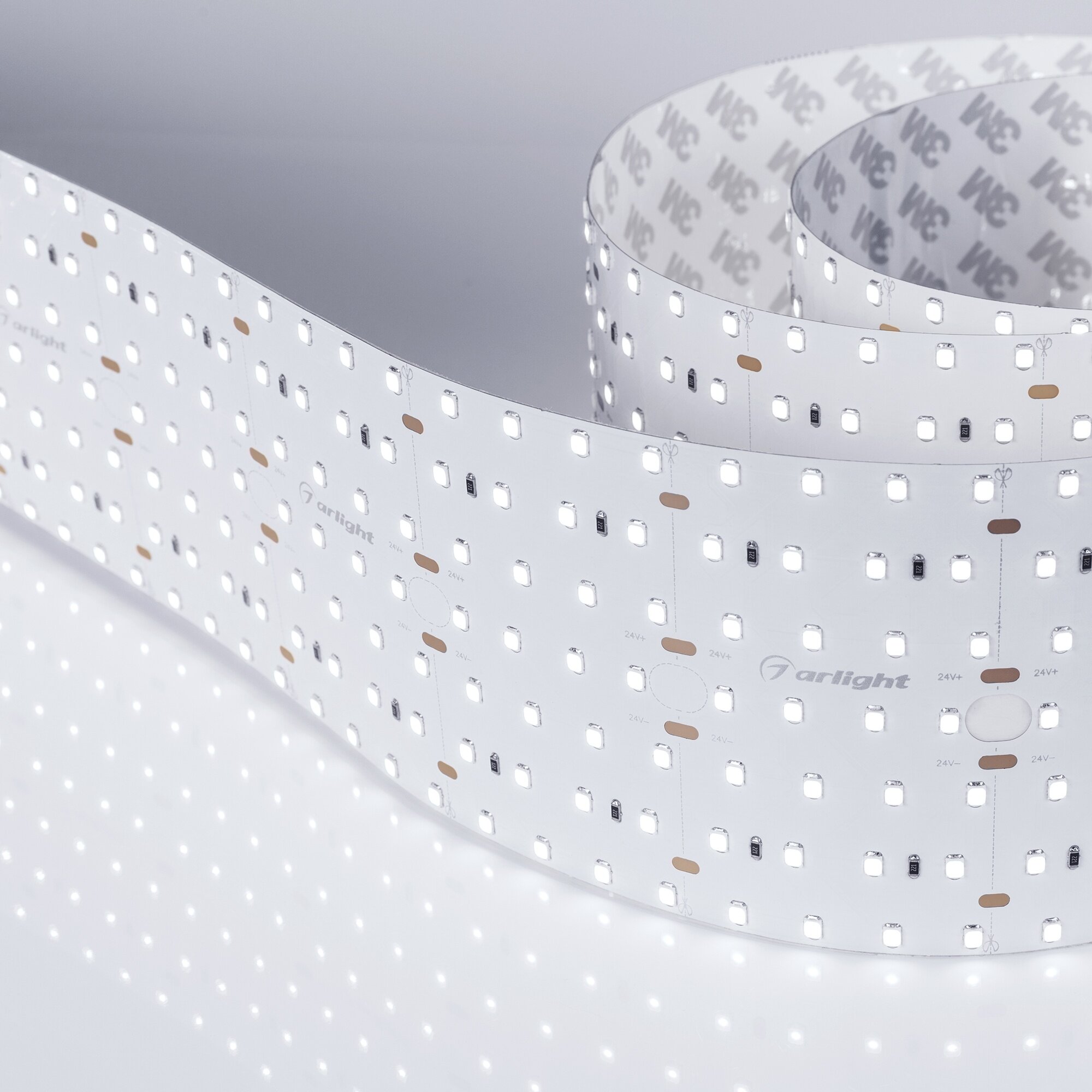 Светодиодная Лента S2-2500 24V White 6000K 85mm (2835, 560 LED/m, LUX) (Arlight, 40 Вт/м, IP20) 023408