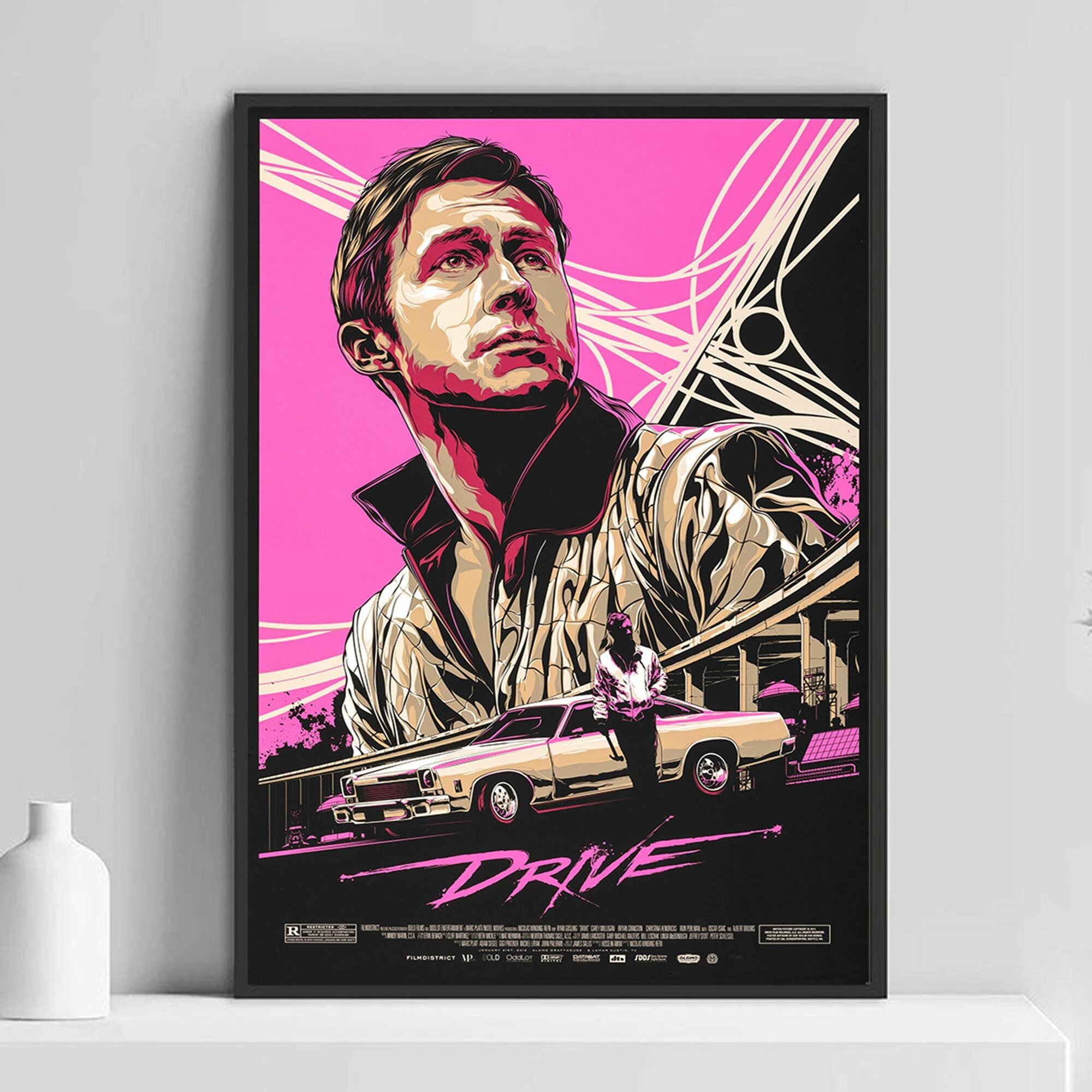 Постер Драйв / Drive Райан Гослинг, без рамы, размер А3