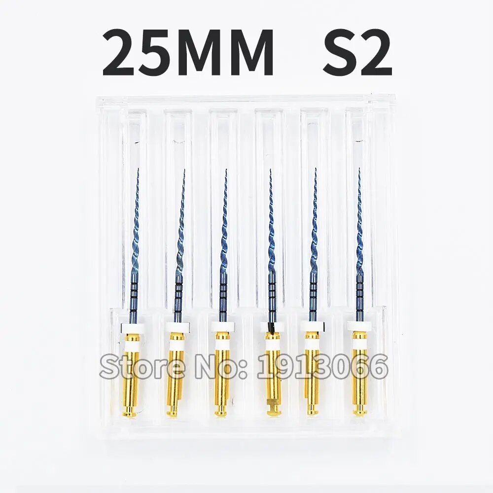 Glin Dental Rotary Super Files Синие эндодонтические файлы NITI 25MM S2