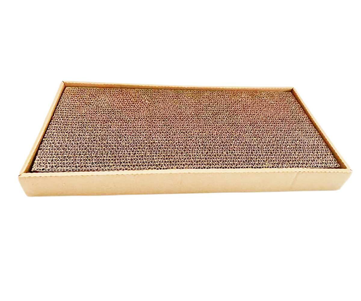 Когтеточка для кошек картонная brava рефлекс 46*22*4,5см