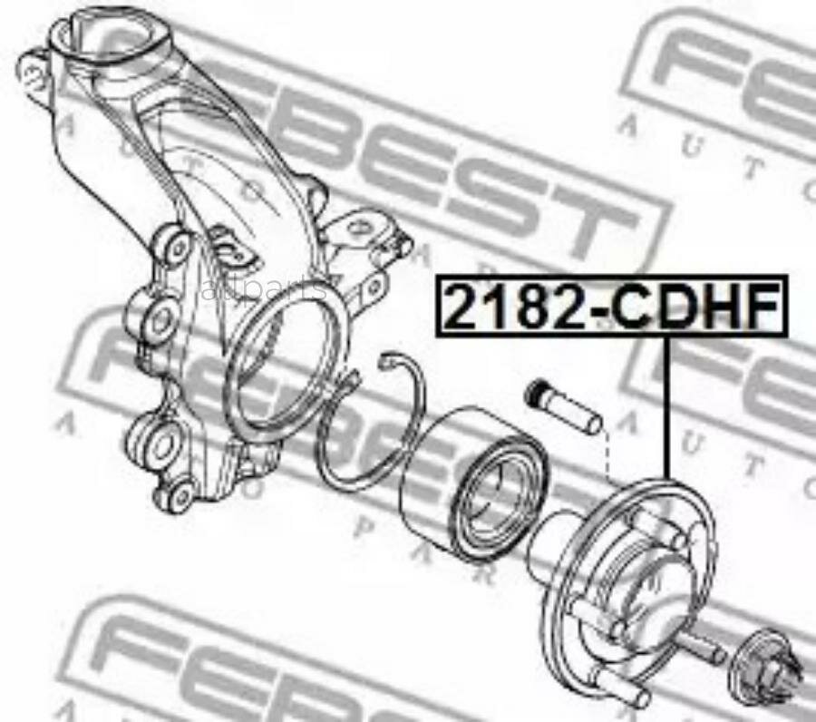 FEBEST 2182CDHF ступица колеса передняя\ Ford Focus 11>