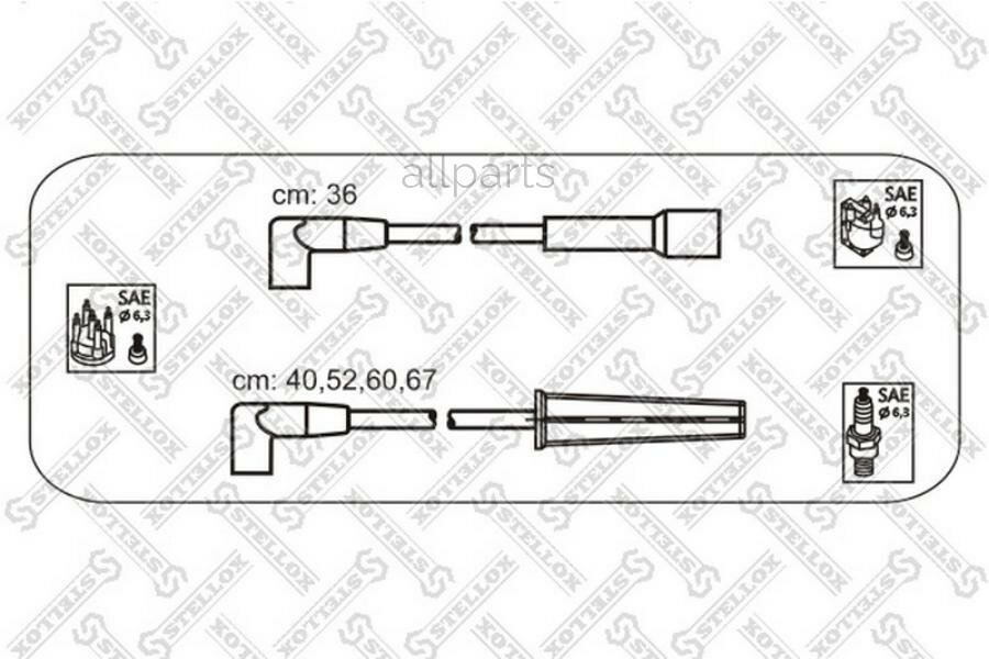 STELLOX 1030041SX к-кт проводов!\ Daewoo Nexia 1.5 95>