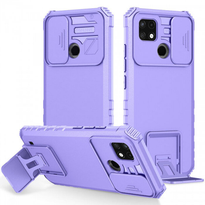 CamShield Holder Противоударный чехол-подставка для Realme C21 / C21Y / C25Y с защитой камеры