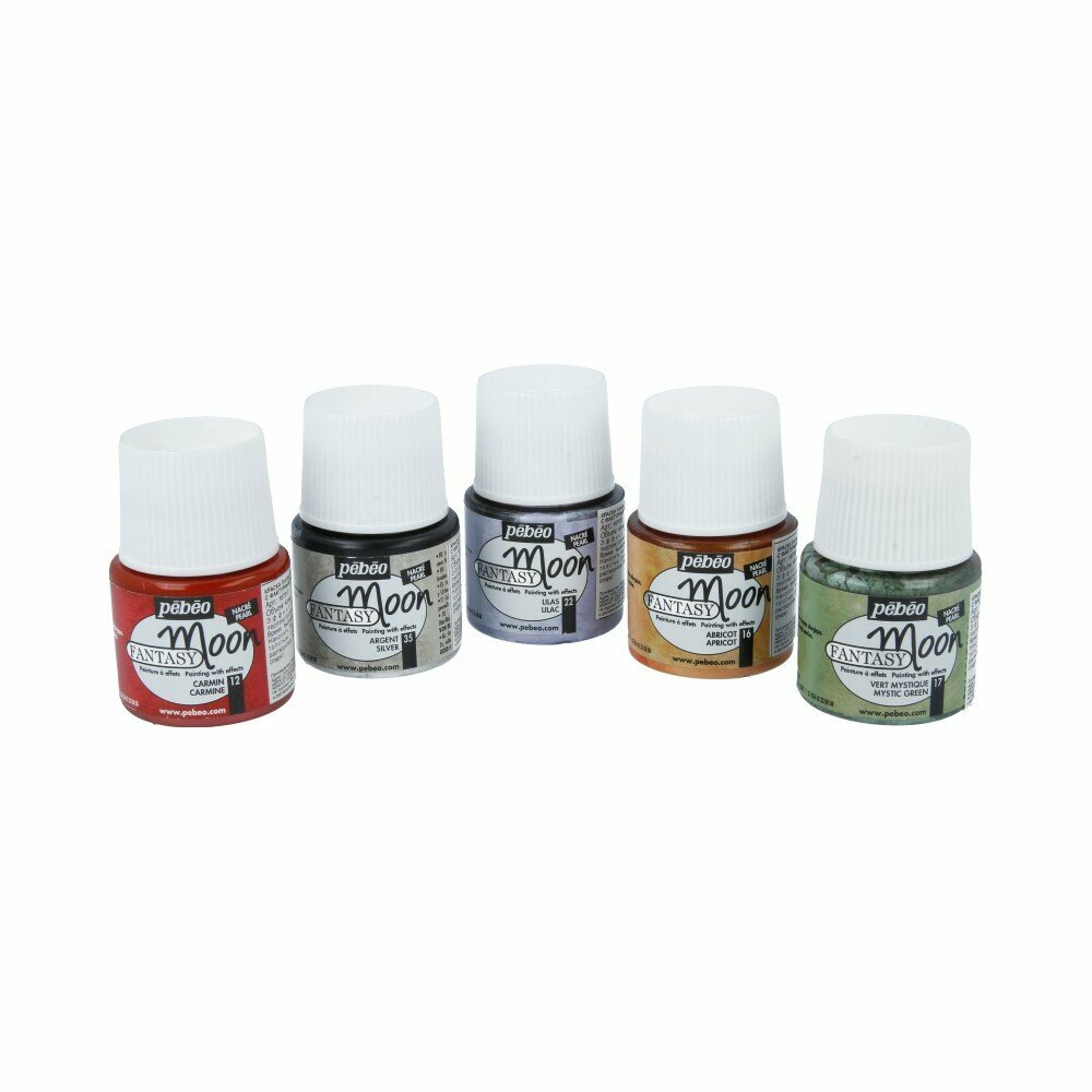 PEBEO' Краска Fantasy Moon с фактурным эффектом 45 мл для декоративной отделки цвет 167012 кармин