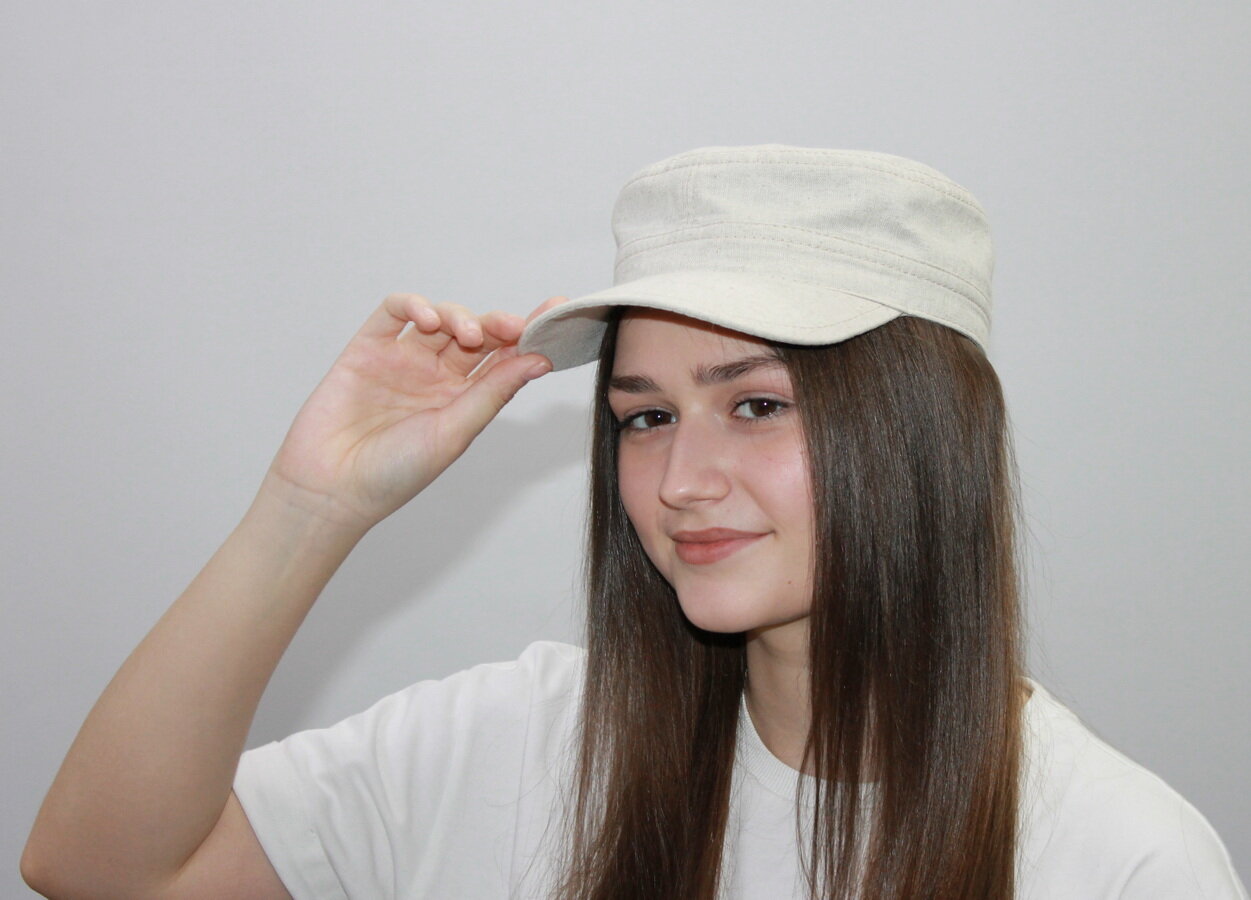 Кепка льняная для мужчин и женщин