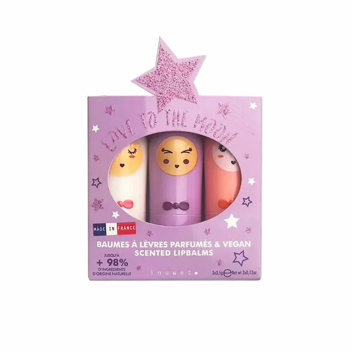 Inuwet Детский набор губных помад Mauve Stars Lip Balm Trio