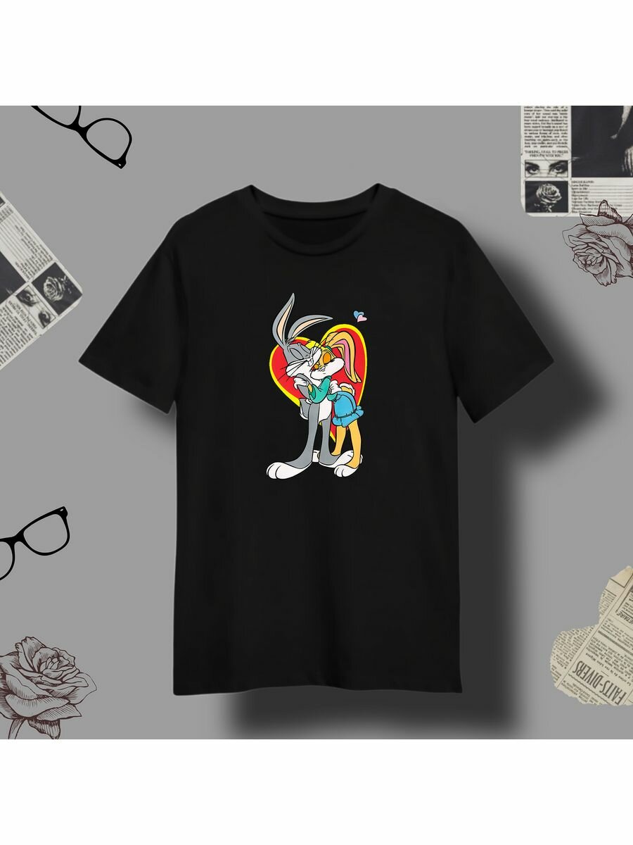 Футболка кролик Багз Банни и Лола Банни