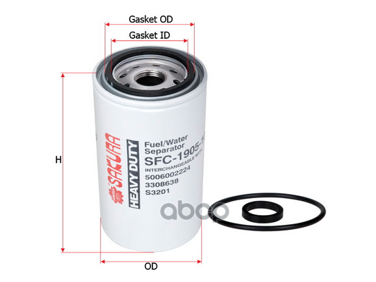 Фильтр топливный LIEBHERR KOBELCO NEW HOLLAND (дв. CUMMINS) SAKURA Sakura арт. SFC190510
