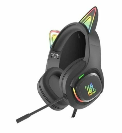 Игровая гарнитура Jet.A GHP-290 черная (2х3,5мм mini jack+USB, LED RAINBOW, звук 2.0)