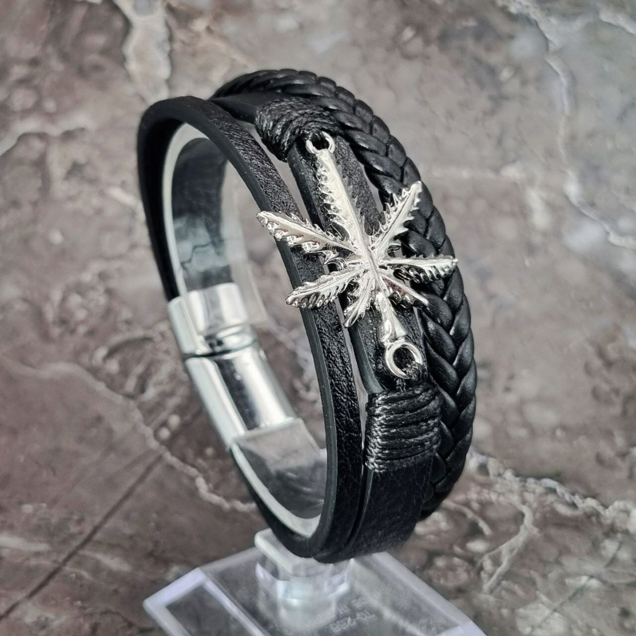 Плетеный браслет, металл