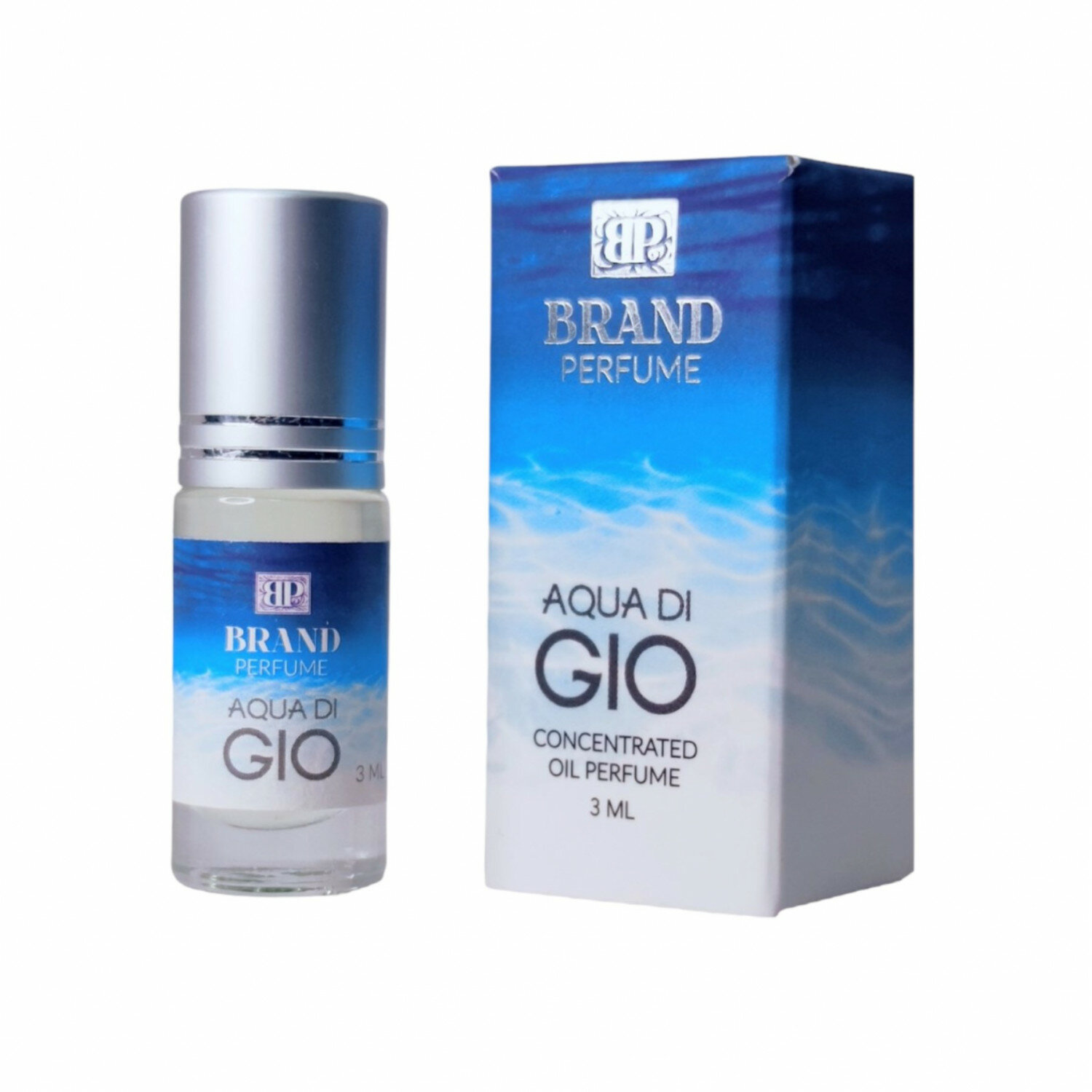 AQUA DI GIO Concentrated Oil Perfume, Brand Perfume (Концентрированные масляные духи), ролик, 3 мл.