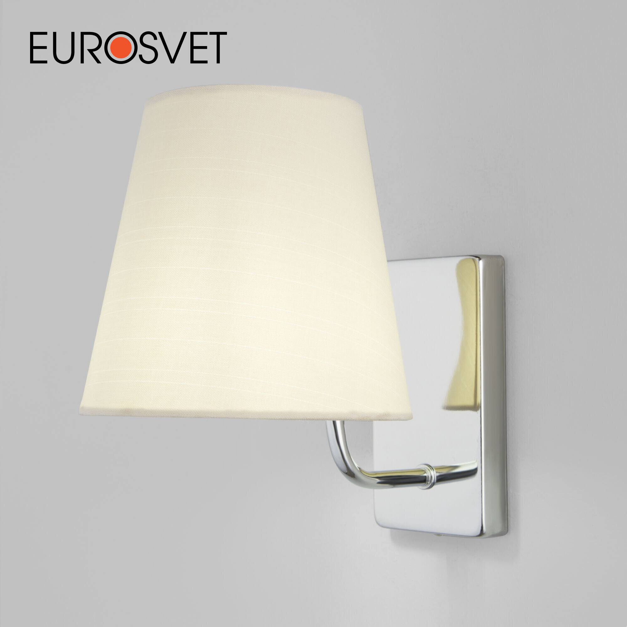 Бра / Настенный светильник Eurosvet Amaretto 60155/1, E14, 40 Вт, цвет хром