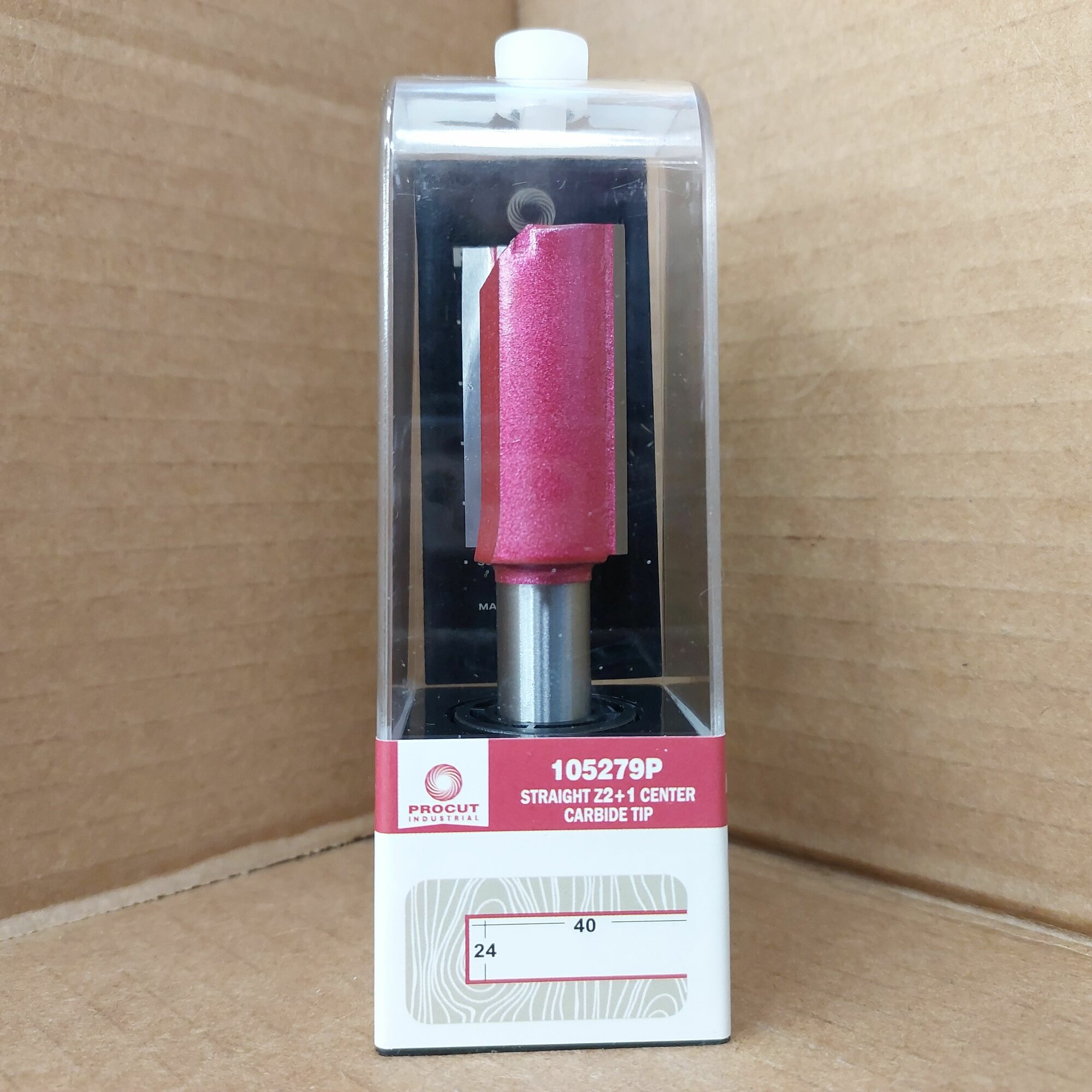 Фреза пазовая 24 мм с врезным зубом (проф. серия) Z 2+1 D 24х40x92 S 12 PROCUT