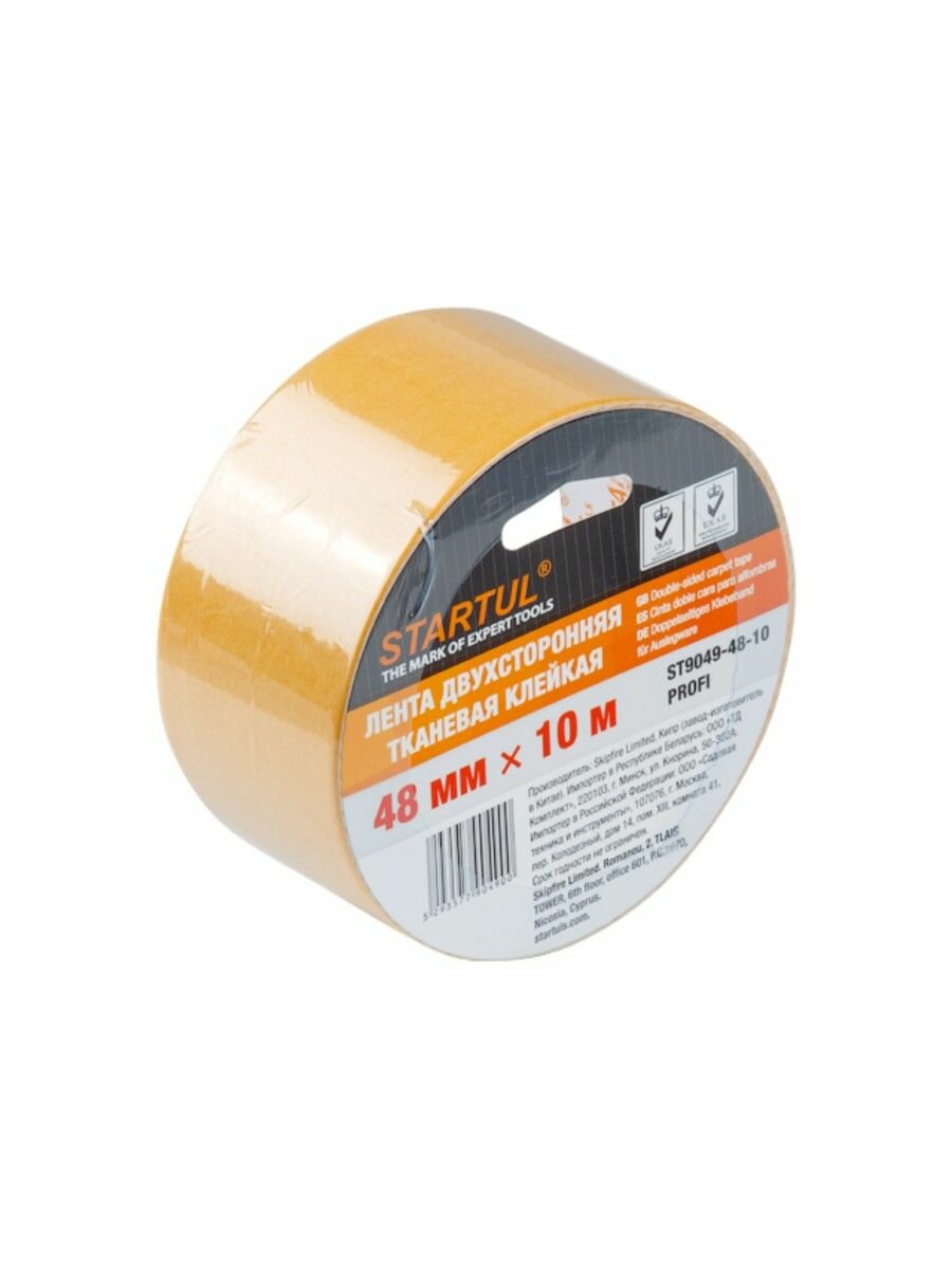 STARTUL Лента двухсторонняя тканевая клейкая Profi ST9049-48-10