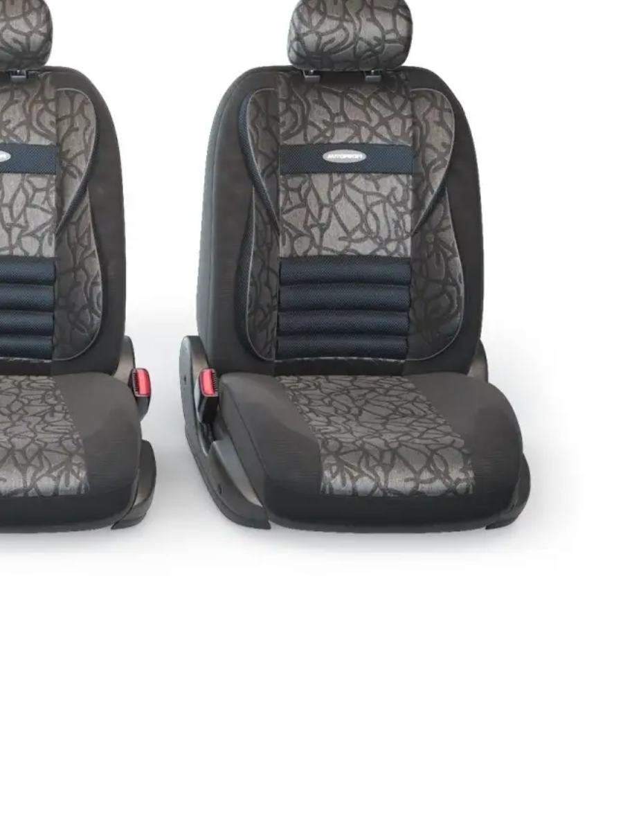 Комплект чехлов AUTOPROFI CMB-1105, черный/серый