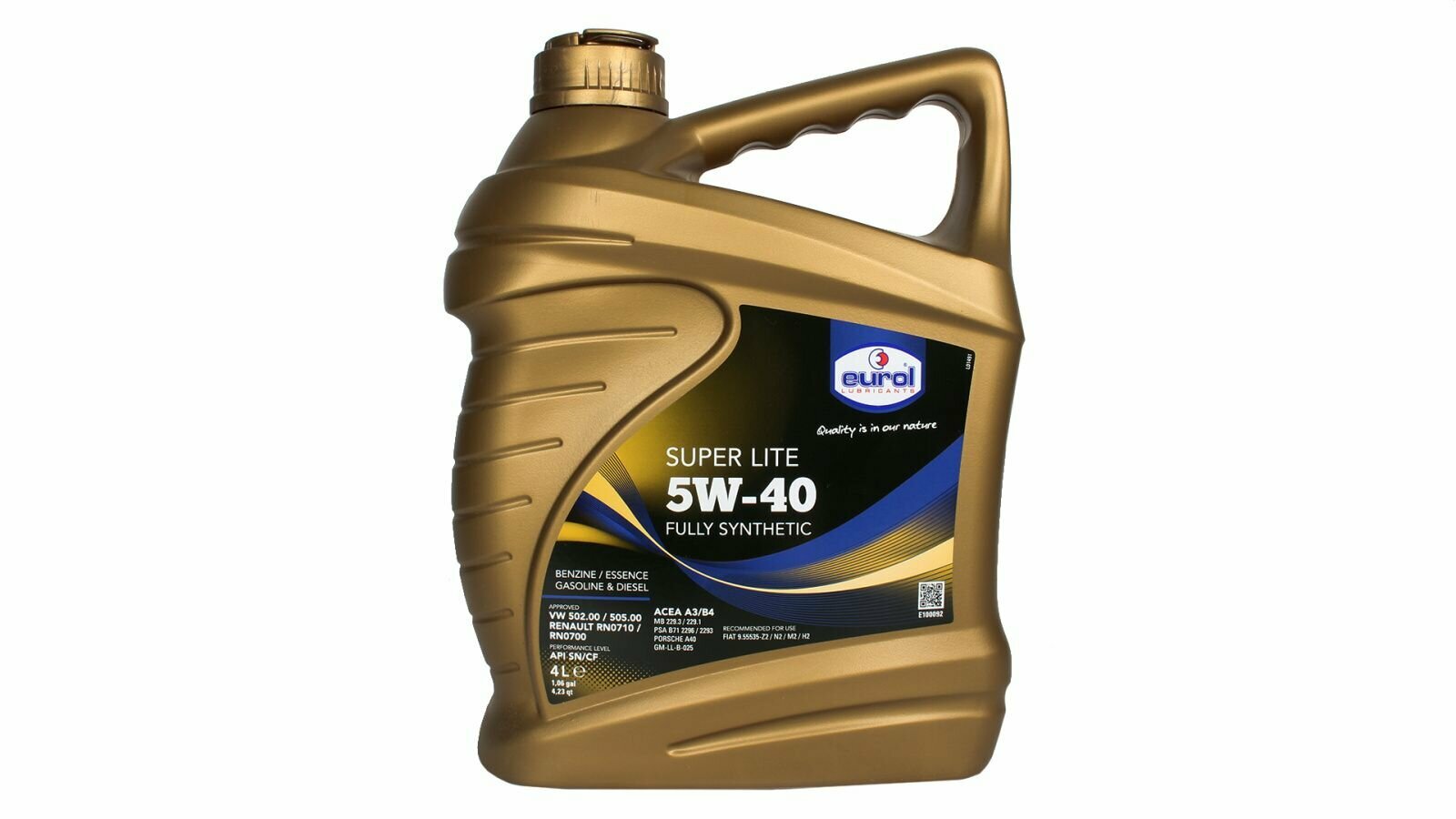 Моторное масло Eurol "Super Lite", синтетическое, вязкость 5W-40