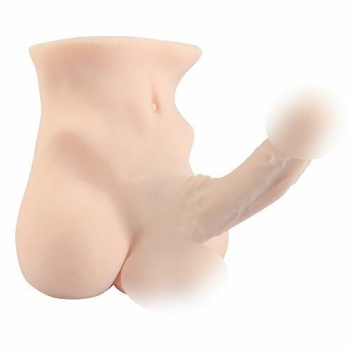 Мужской полуторс с эрегированным пенисом 17 см, диаметр 4.5 см