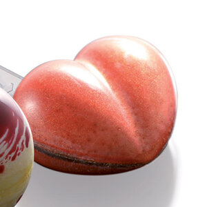 Форма для шоколадных объемных конфет сердце Martellato / Формочка кулинарная из пластика для приготовления шоколадных конфет / Молд кондитерский для шоколада 203D6001 / Трафарет для сладостей / Товары для кондитеров