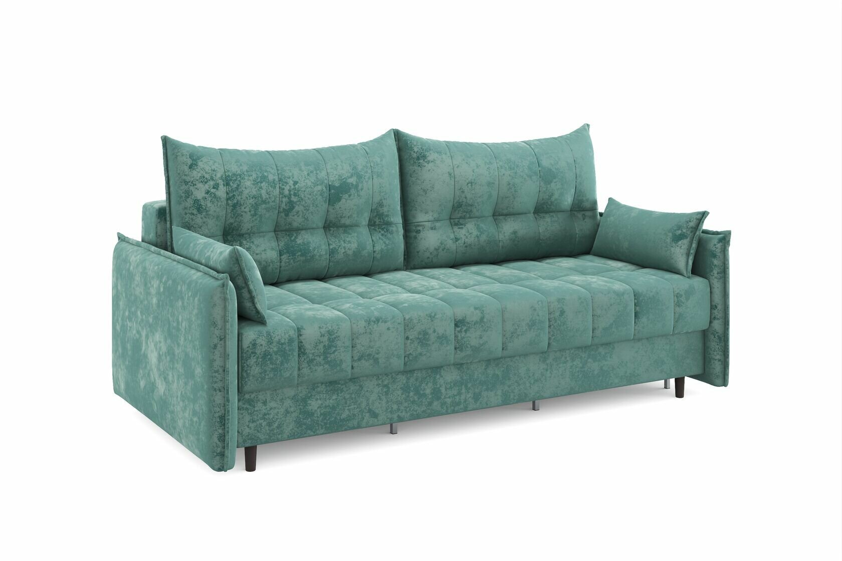 Прямой диван Твист, на независимом пружинном блоке, механизм пантограф, диван на ножках