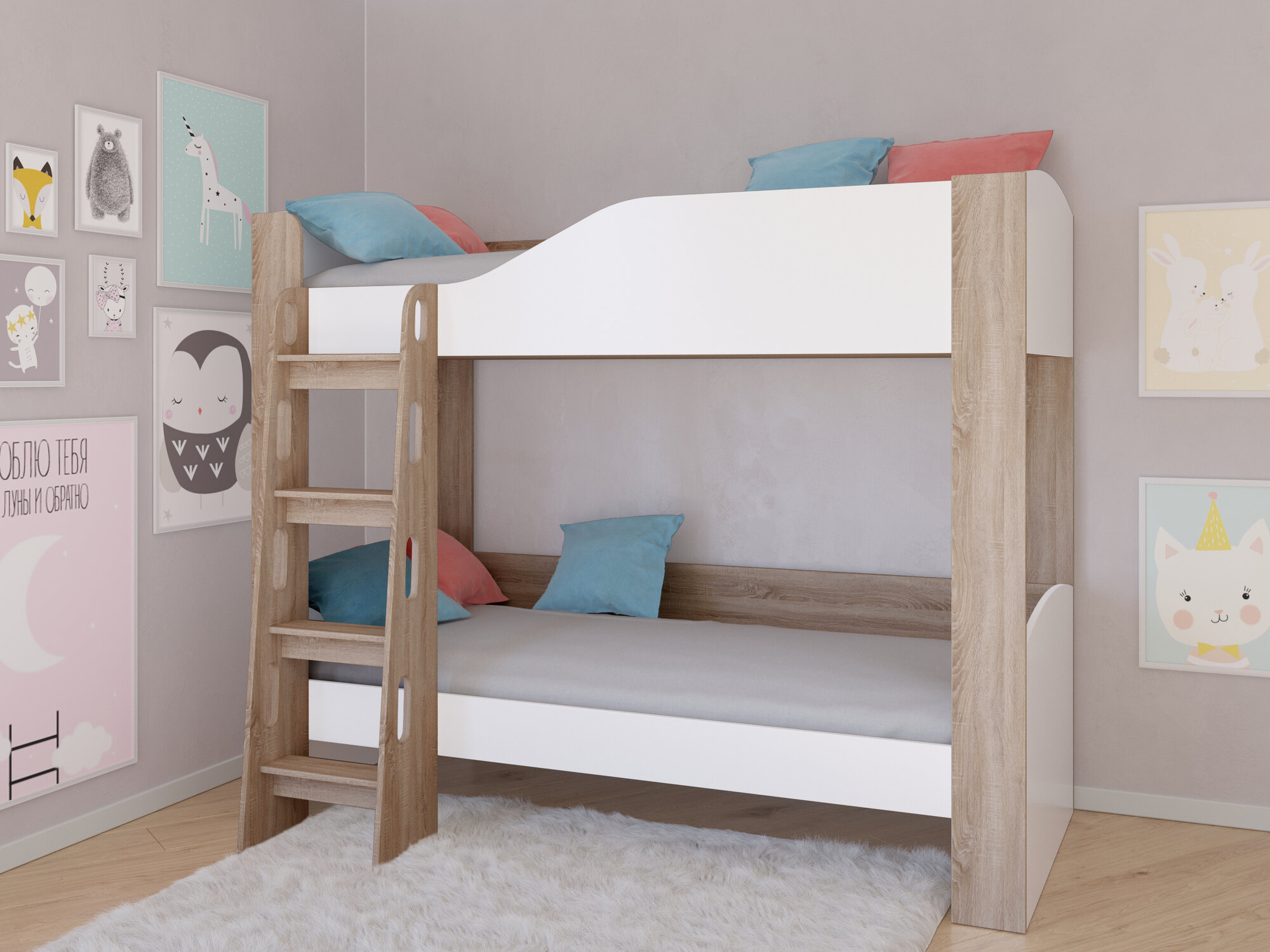 Кровать двухъярусная Астра 2 без ящика