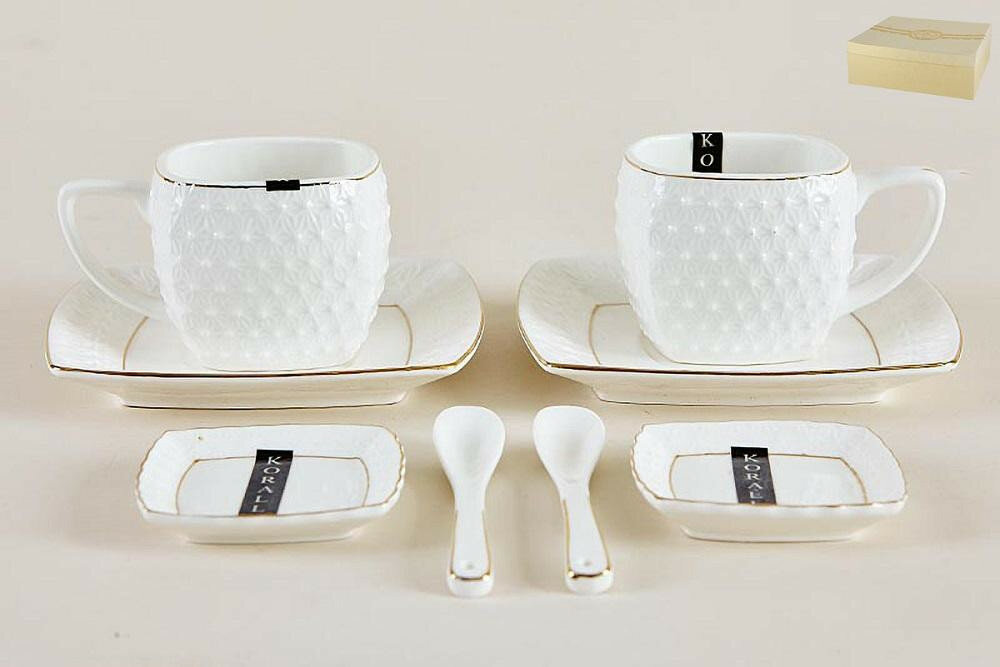 Набор чайный 8 предметов Снежная королева квадрат Коралл 749210