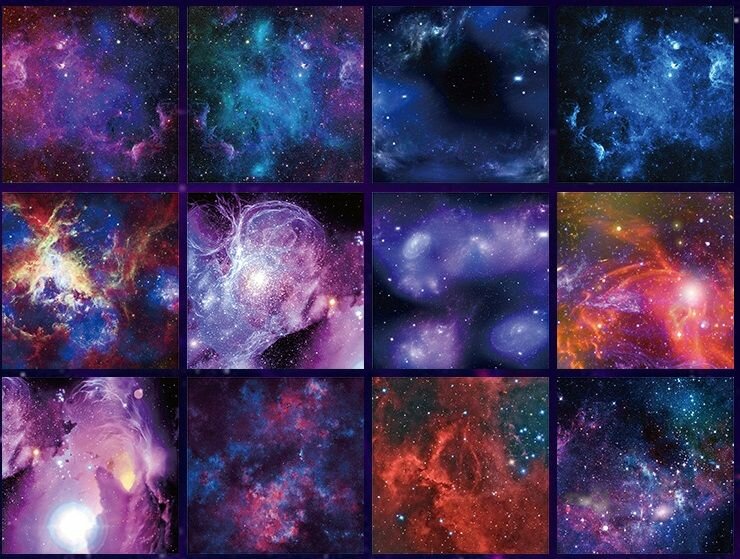 Бумага цветная для оригами с принтом 15*15 - 50 листов для творчества и поделок