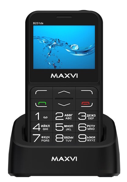 Телефон MAXVI B231DS черный