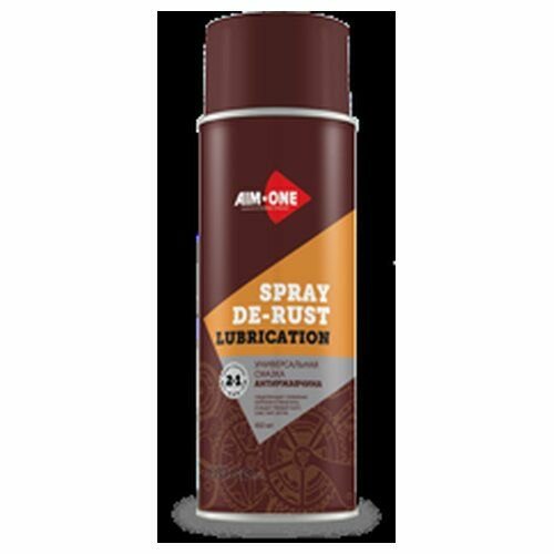 Смазка универсальная антиржавчина 450мл аэрозоль Spray De Rust Lubrication AIM-ONE AIM-One AD350
