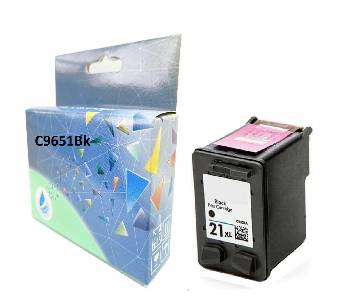 Картридж C9351CE для HP DeskJet-F300/F310F325 C9351 № 21XL Black AQUAMARINE (Совместимый)