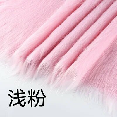 Парча из искусственного меха кролика SMTA 180*50/180*100/50*50 см Розовый, 50x180cm, ywsb050