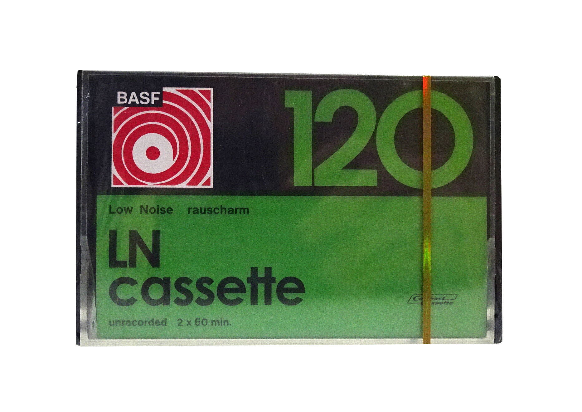 Аудиокассета "BASF" LN120 green