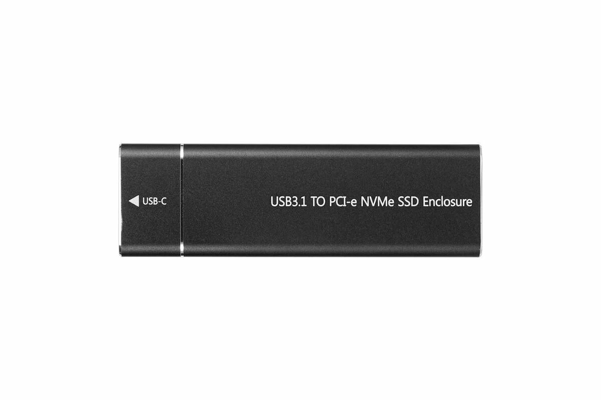 Корпус Palmexx для M.2 M-key NVMe PCI-e SSD USB-C 3.1 чёрный