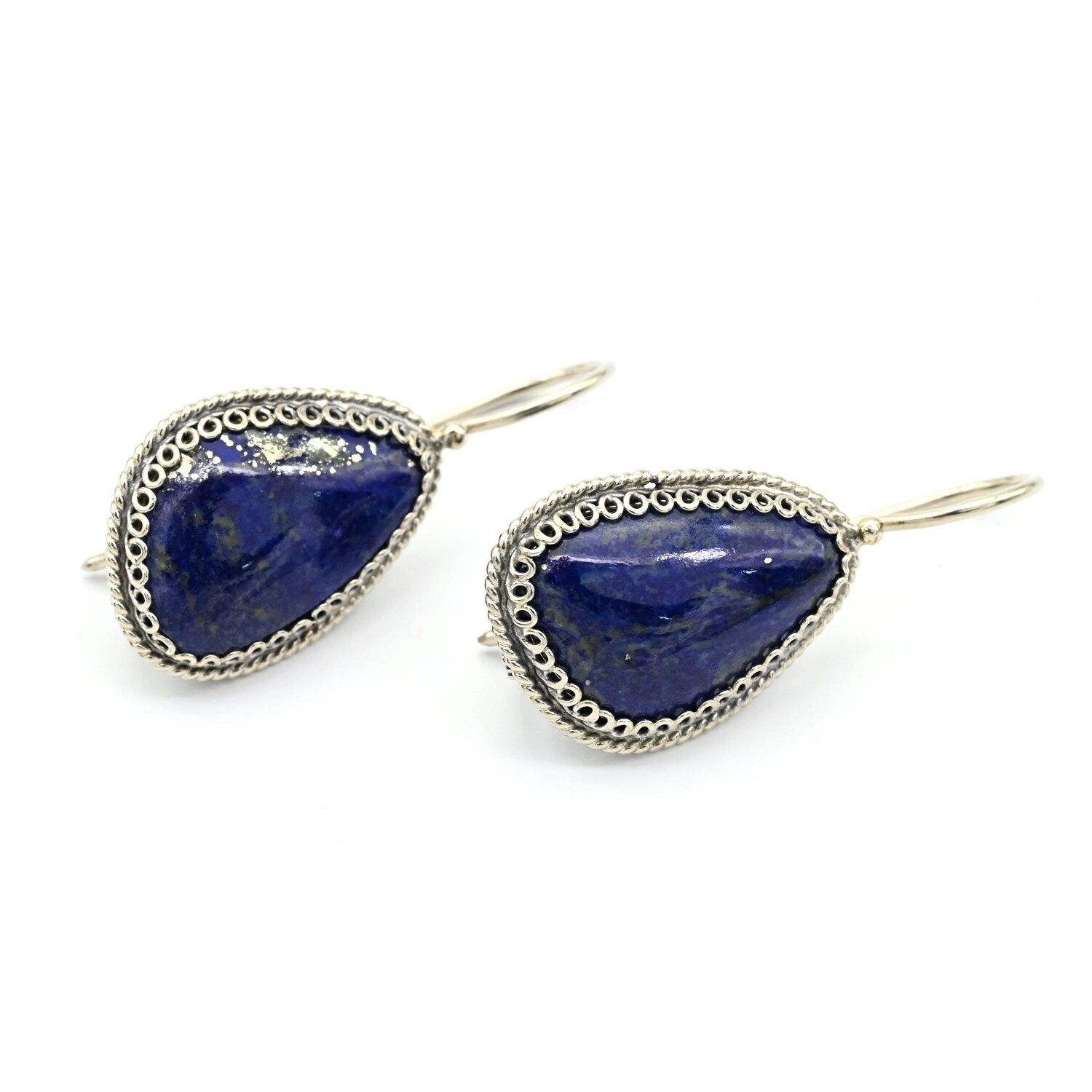 Серьги, лазурит