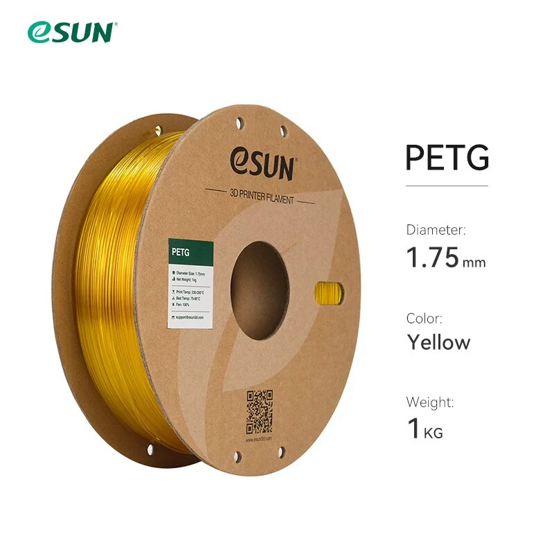 ESUN PETG нить для 3D-печати 1.75 мм Yellow
