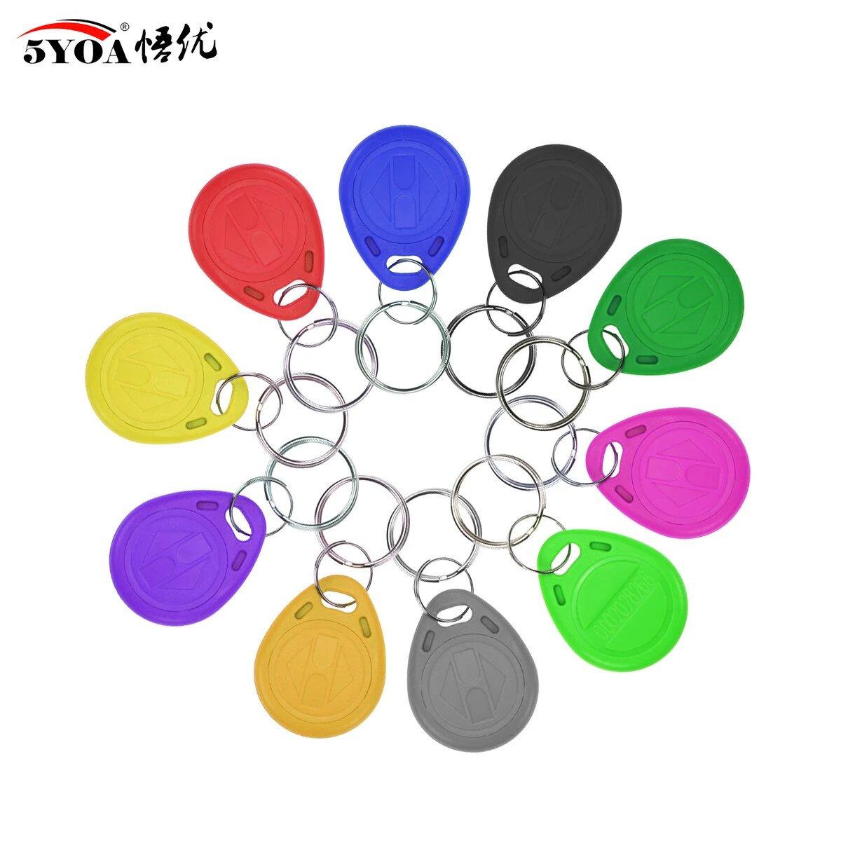 Брелоки RFID 5YOA, 10EM4305Key, цвет: Ramdon Colors