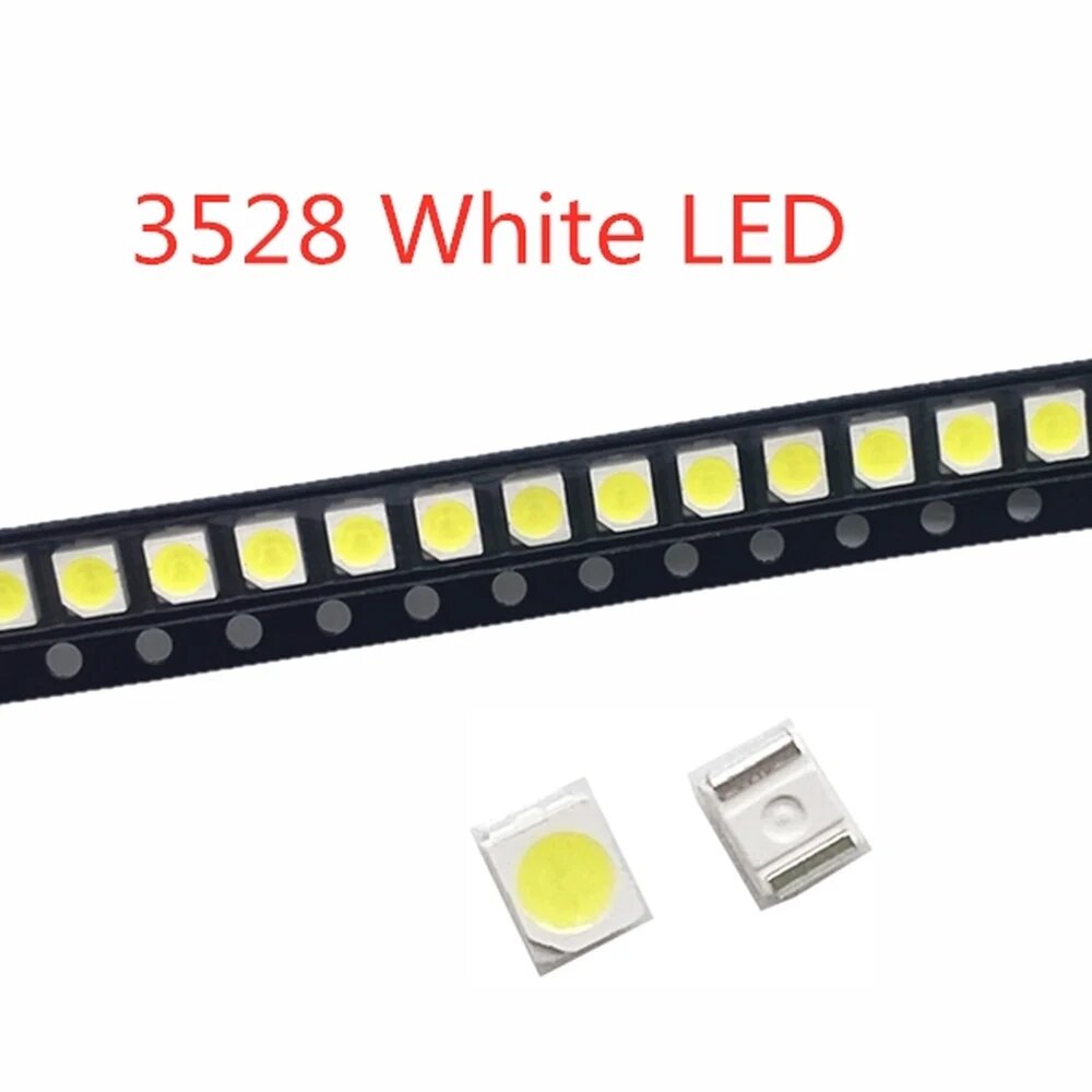 200 шт. белые 3528 SMD светодиоды Warm white 3000K