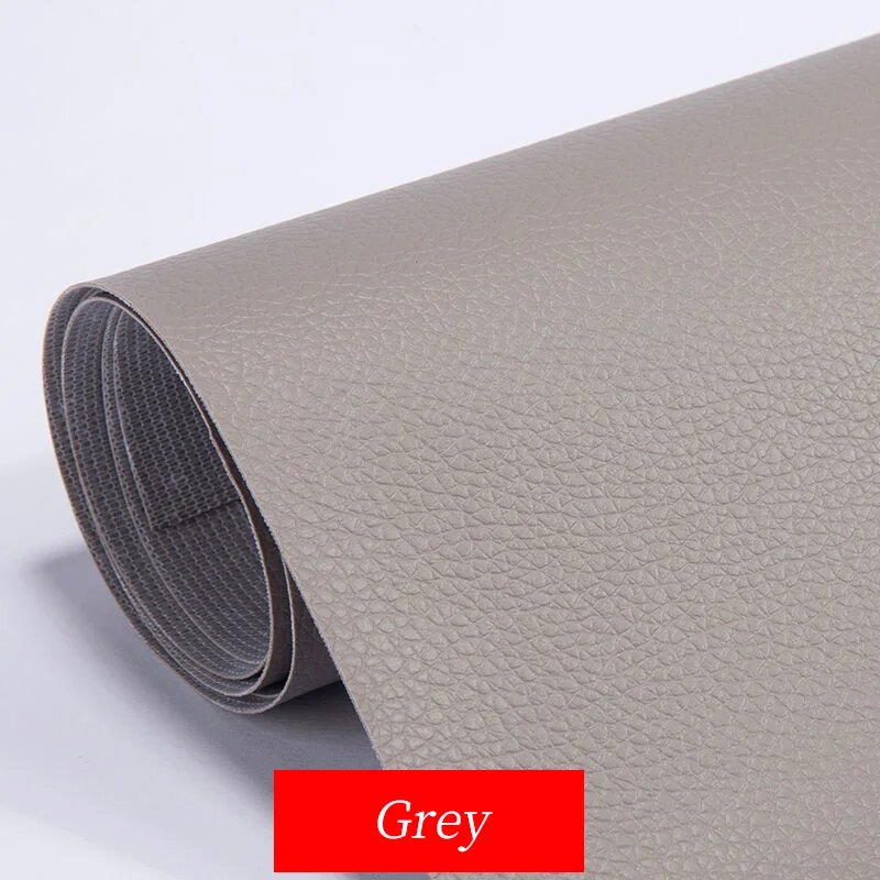 Искусственная кожа, самоклеющаяся лента для ремонта 20x30cm, Grey