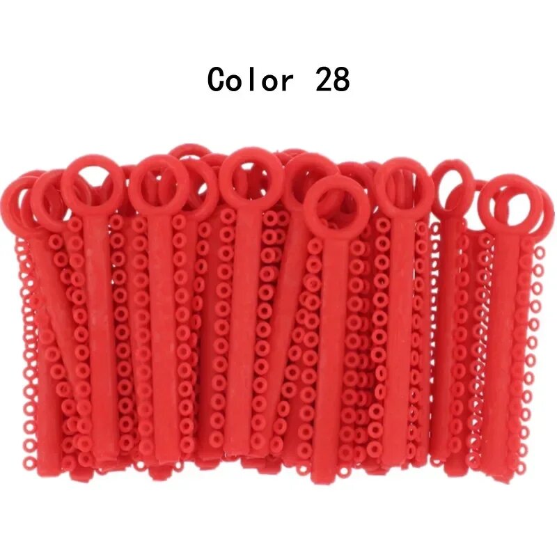 1040 шт. ортодонтические эластичные лигатуры, стоматологические лигатурные ленты, кольцо для 28
