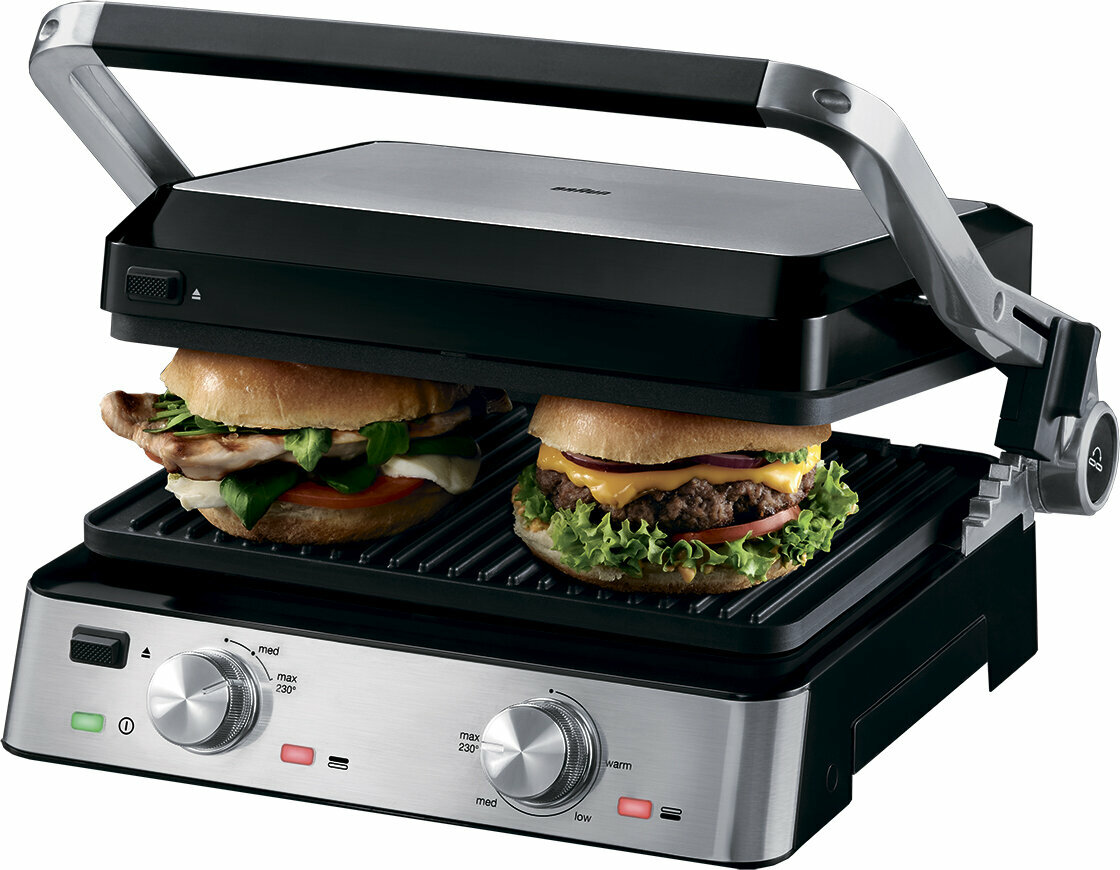 Электрогриль Braun MultiGrill 7 "CG7020", мощность 2000Вт, антипригарное покрытие