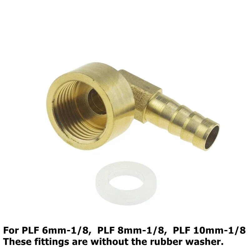 Медный фитинг 8mm Barb PLF 1I4 Thread