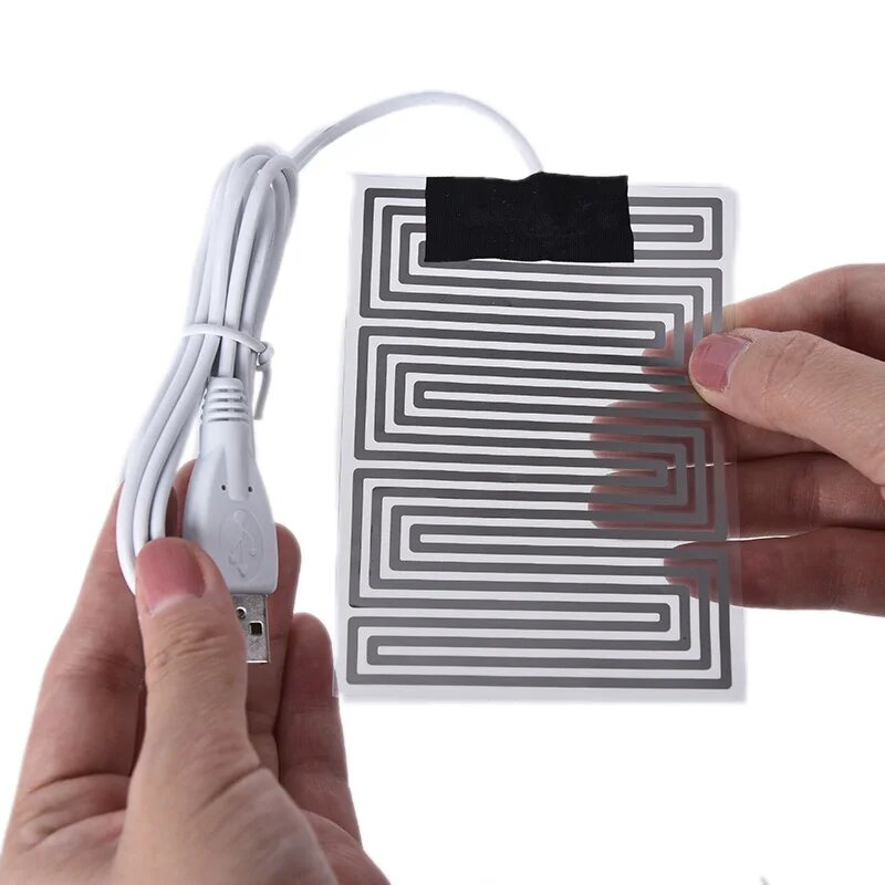 Грелка USB карбоновая 3,7-5В