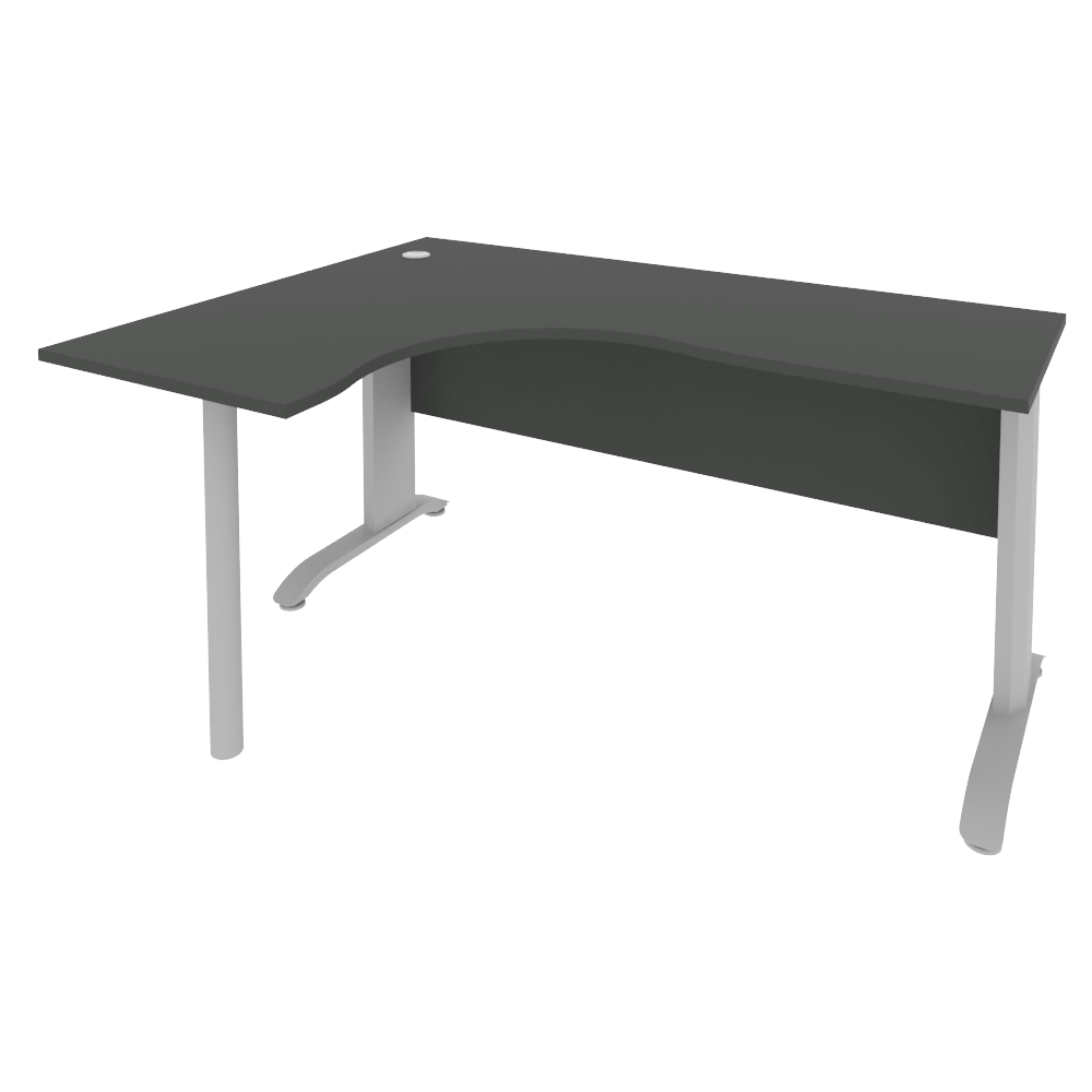 Угловой компьютерный стол левый RIVA ПЛ. СА-4Л Антрацит NEW 1600*1200*750
