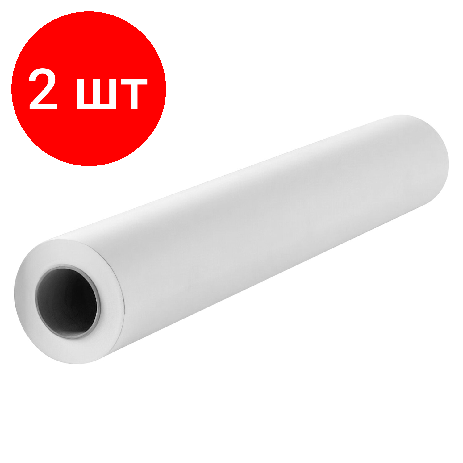 Комплект 2 шт, Бумага широкоформатная рулон для плоттера 594 мм х 100 м х втулка 50.8 мм, 80 г/м2, CIE 146%, BRAUBERG, 115352