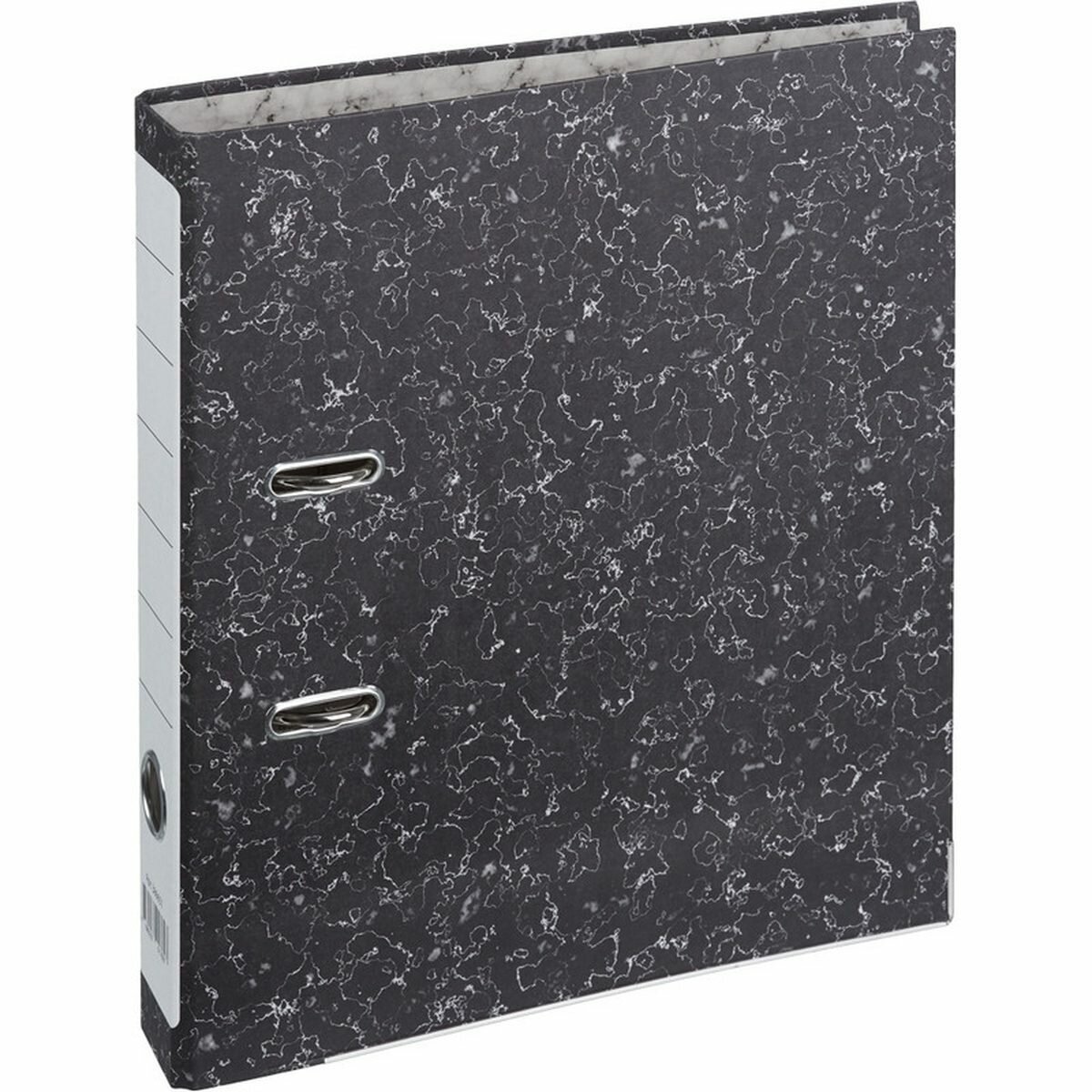 Папка-регистратор Attache (50мм, А4, до 350л, картон "под мрамор", защита уголка) черная, 25шт.