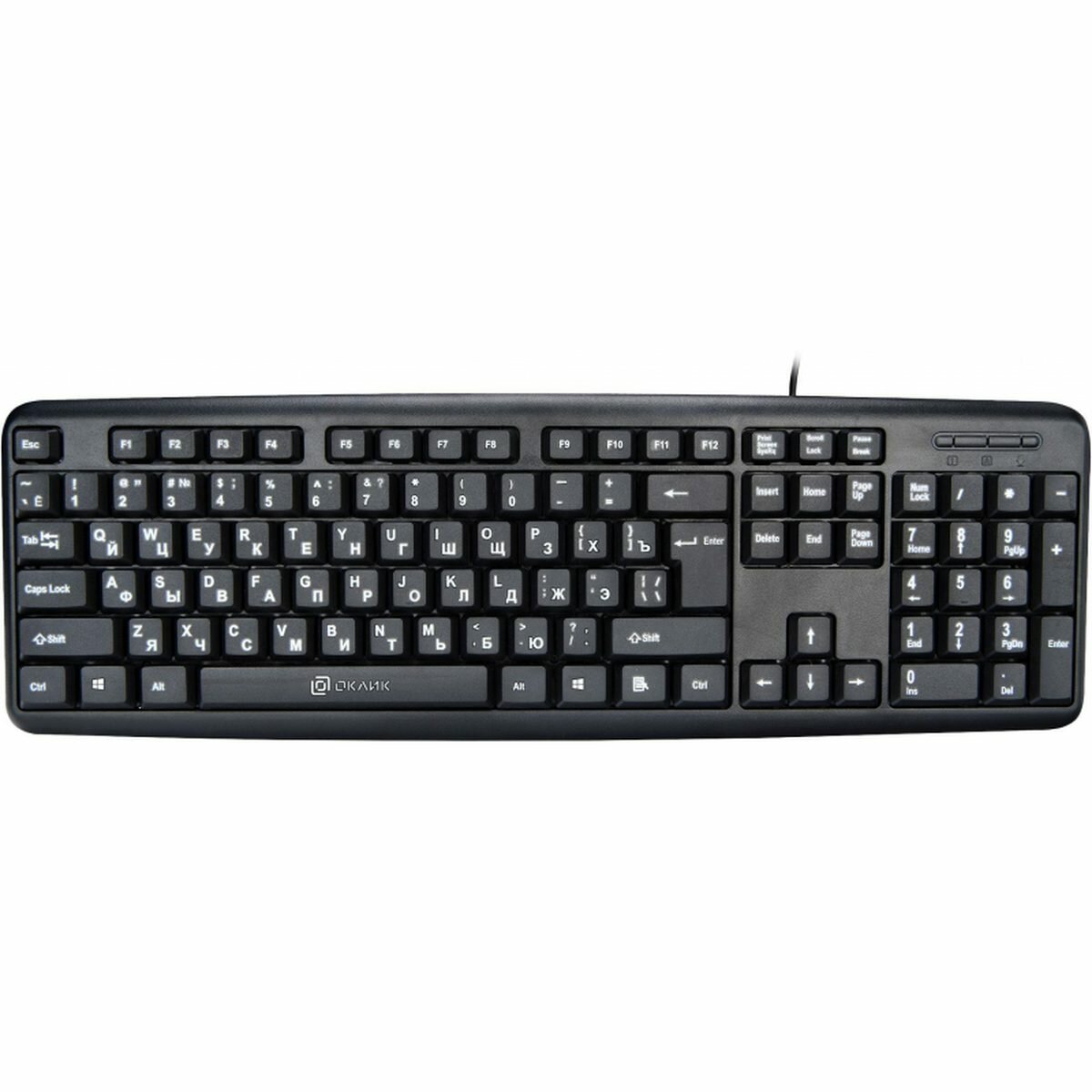 Клавиатура Oklick 180V2, USB, черный, 30шт.