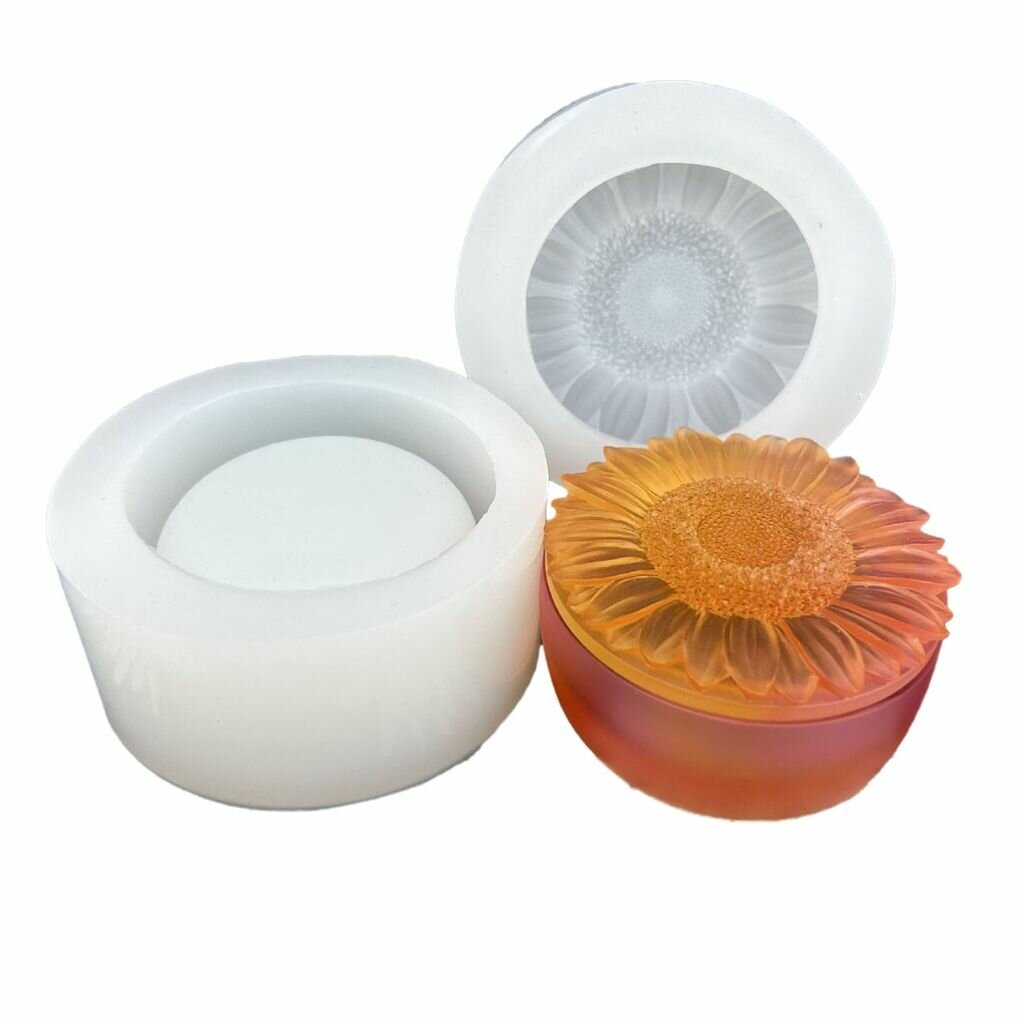 Цветочная шкатулка для украшений силиконовая форма