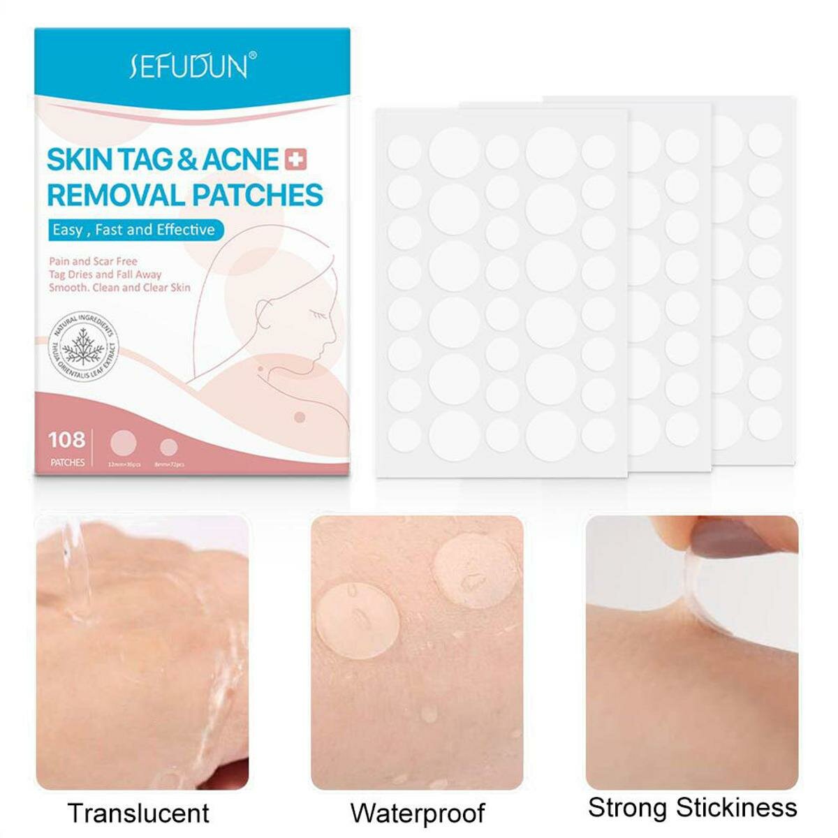 108 шт. гидроколлоидный невидимый прыщ от прыщей, пластырь для удаления пятен на коже, средство для удаления прыщей, угрей, пятен, инструмент для ухода за лицом