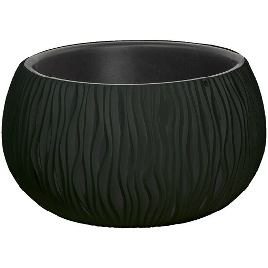 Кашпо для цветов Prosperplast SANDY BOWL DSK370-S433 антрацит 2 предмета 9л