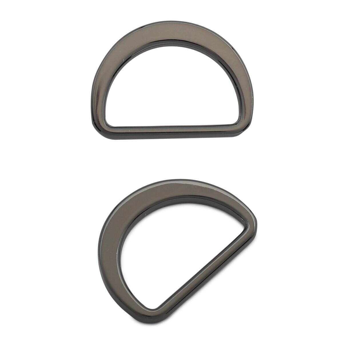 6881 Полукольцо литое плоское 25мм (31*23мм) металл, черный никель BIG